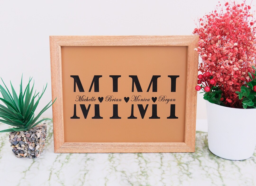 Mimi Definition Sign Grandmother Gift Mimi Sign Gift for - Etsy