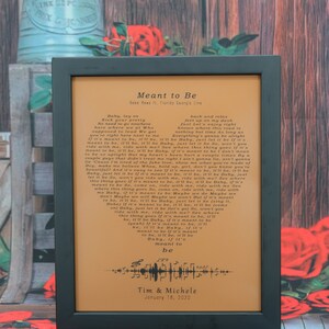 3rd Anniversary Gift, First Favorit Dance Song, Leather Engraved Heart ...