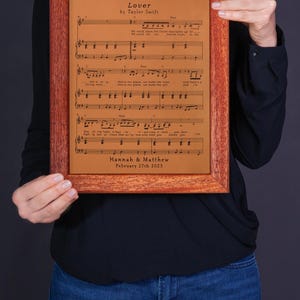 Leatherwork Anniversary Gift Sheet Music, Leather 9th Anniversary Gift ...