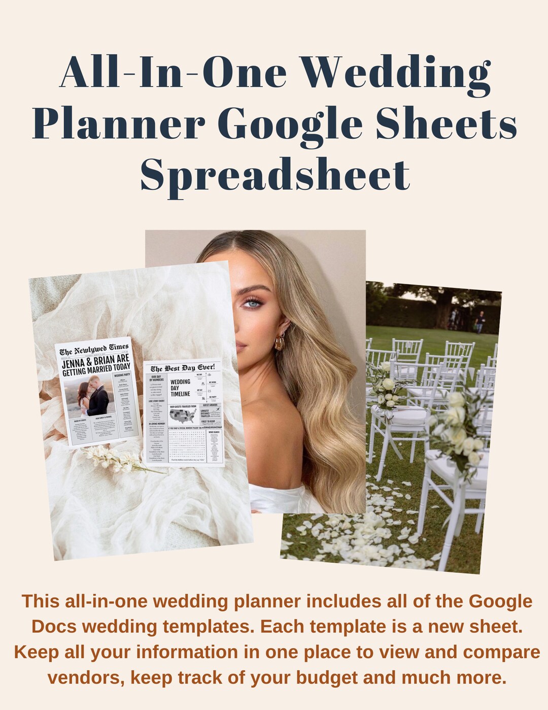 PLR Template | All-in-one Wedding Planner Google Sheets - Seamlessly ...