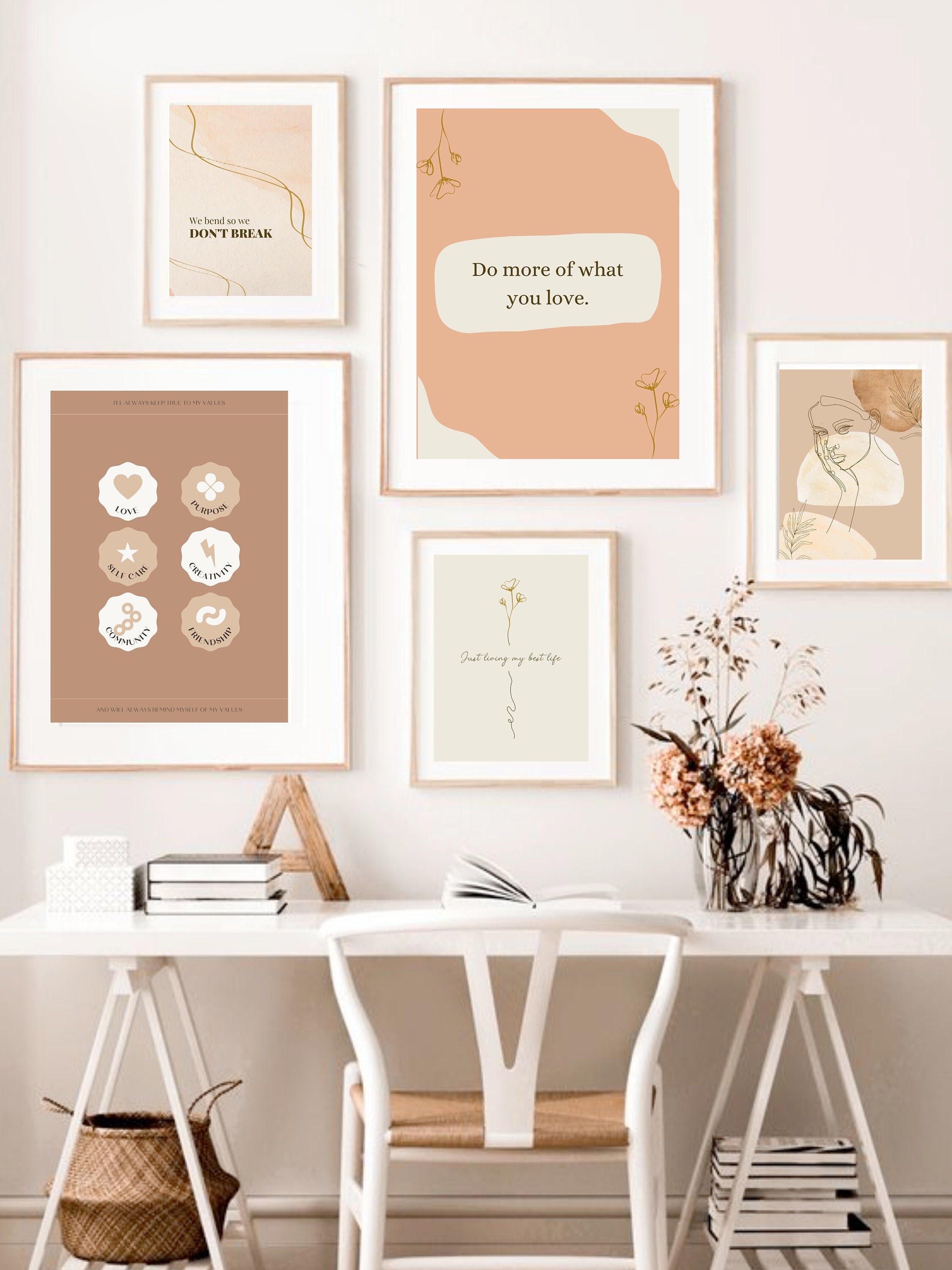 Office Wall Art Motivational Prints Home Office Decor Work From Home ...