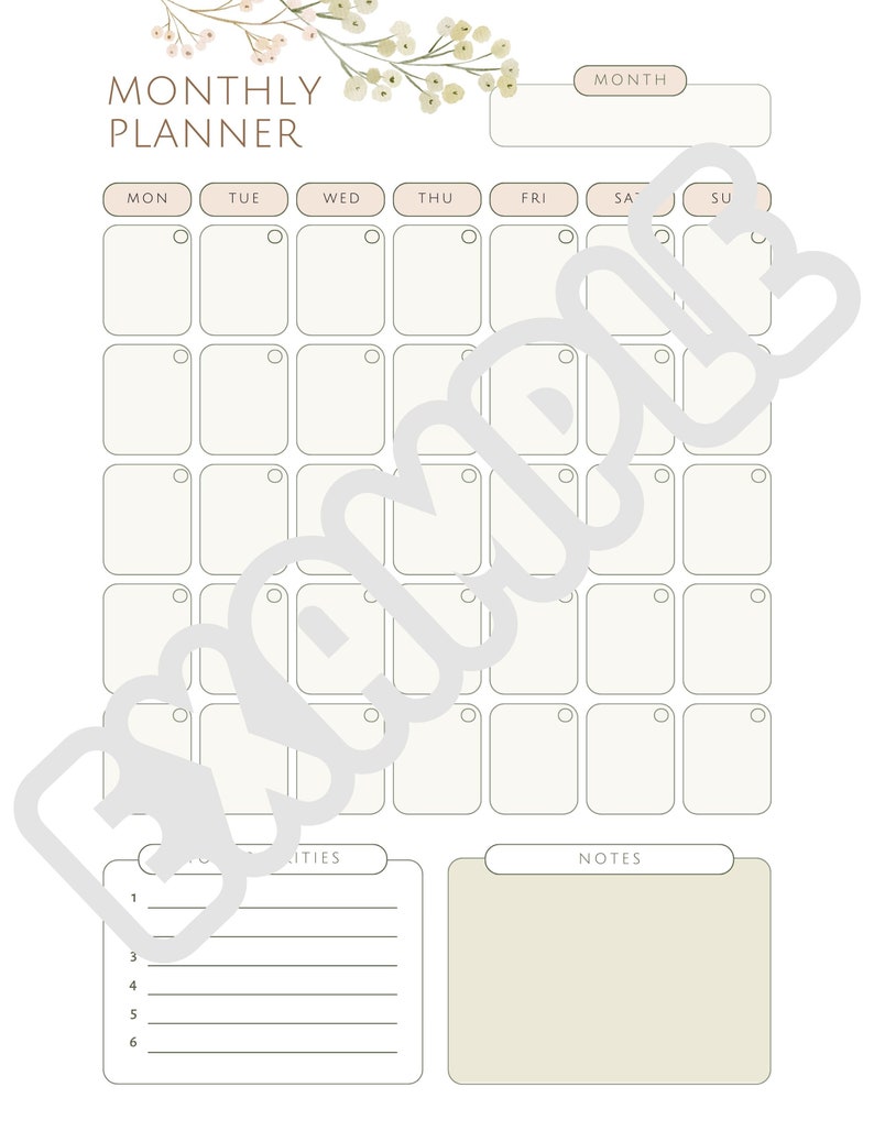 Plr Adhd Planner That is Printable and Reusable! PLR Planner and PLR ...