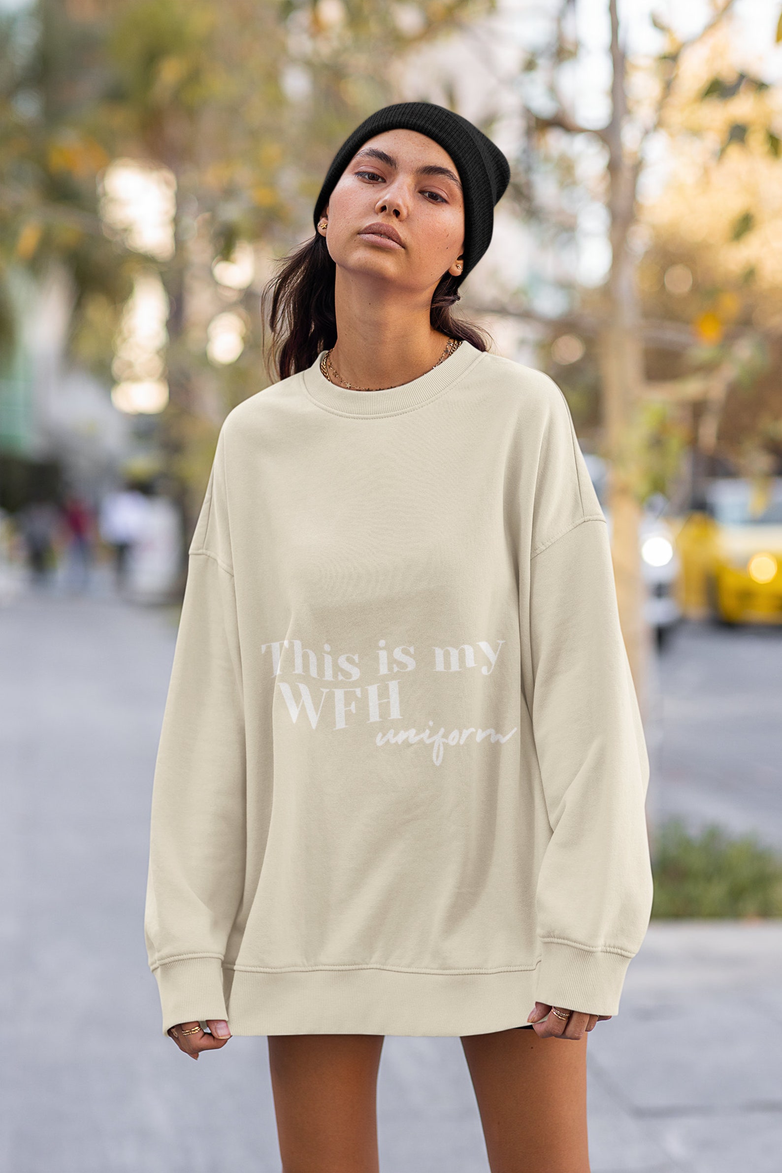 Work From Home Uniform Crewneck Sweatshirt: Cozy Minimalist Gift - Etsy