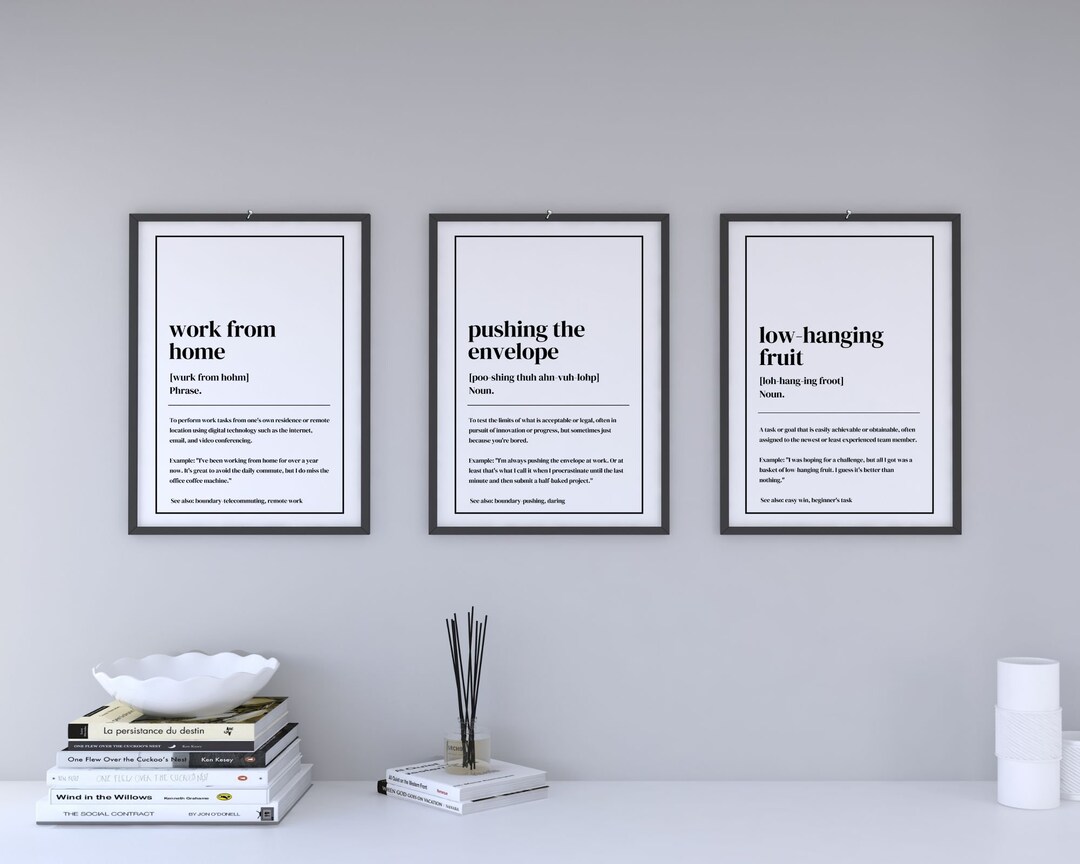 Minimalist Office Prints, Wall Art for Home Office, Printable Art for ...