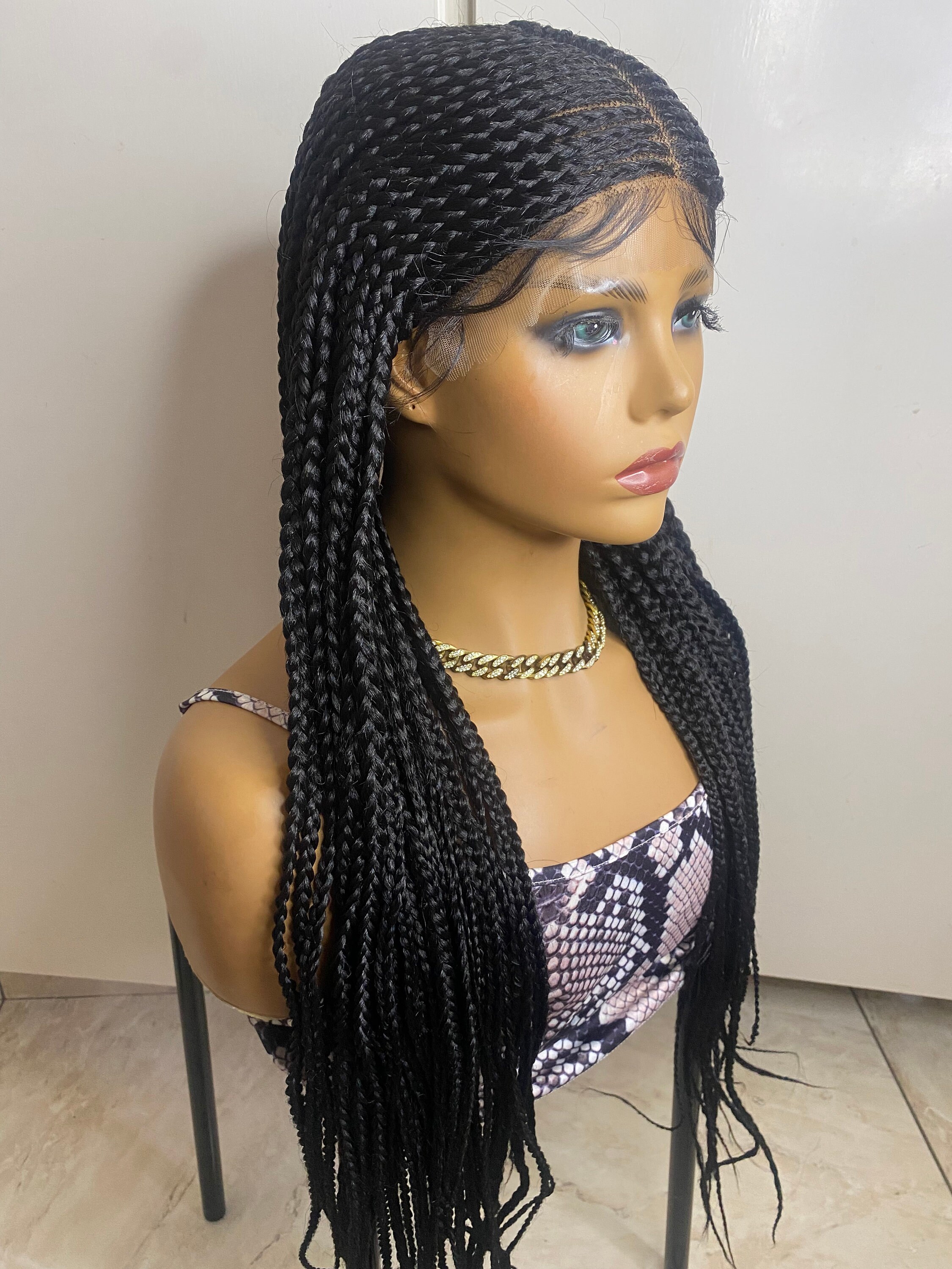 Natural Looking Braids With Realistic Lines and Frontal Lace 30inches ...