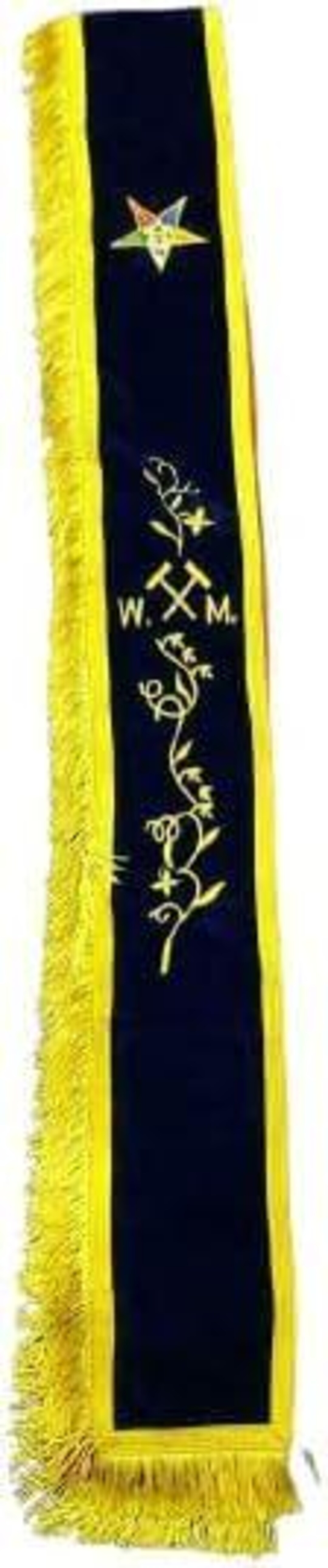 Masonic Oes W.M Sash, Order of Easter Star Worthy Matron Sash Purple ...