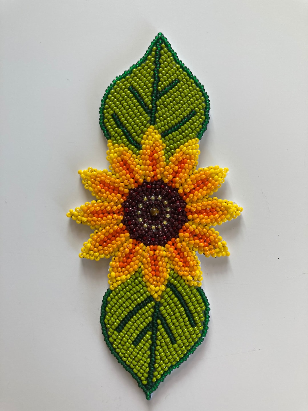Beaded Sunflower - Etsy
