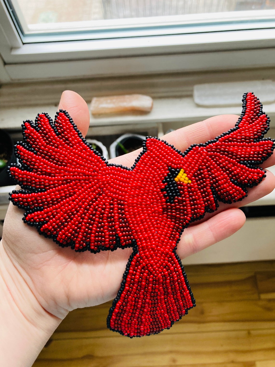 Beaded Cardinal - Etsy