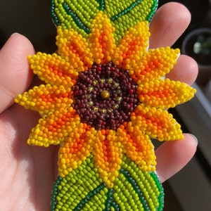Beaded Sunflower - Etsy