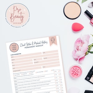 Editable Permanent Makeup Client Consent Form, Micropigmentation ...