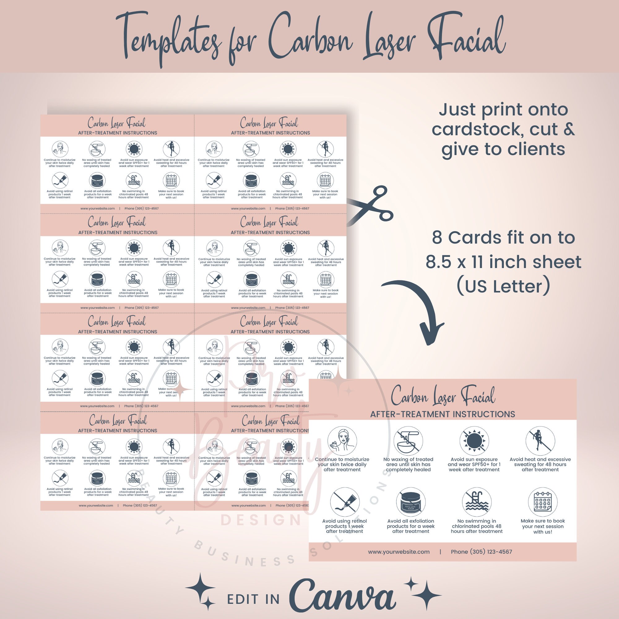 Carbon Laser Facial Business Forms, Editable China Doll Facial Forms ...