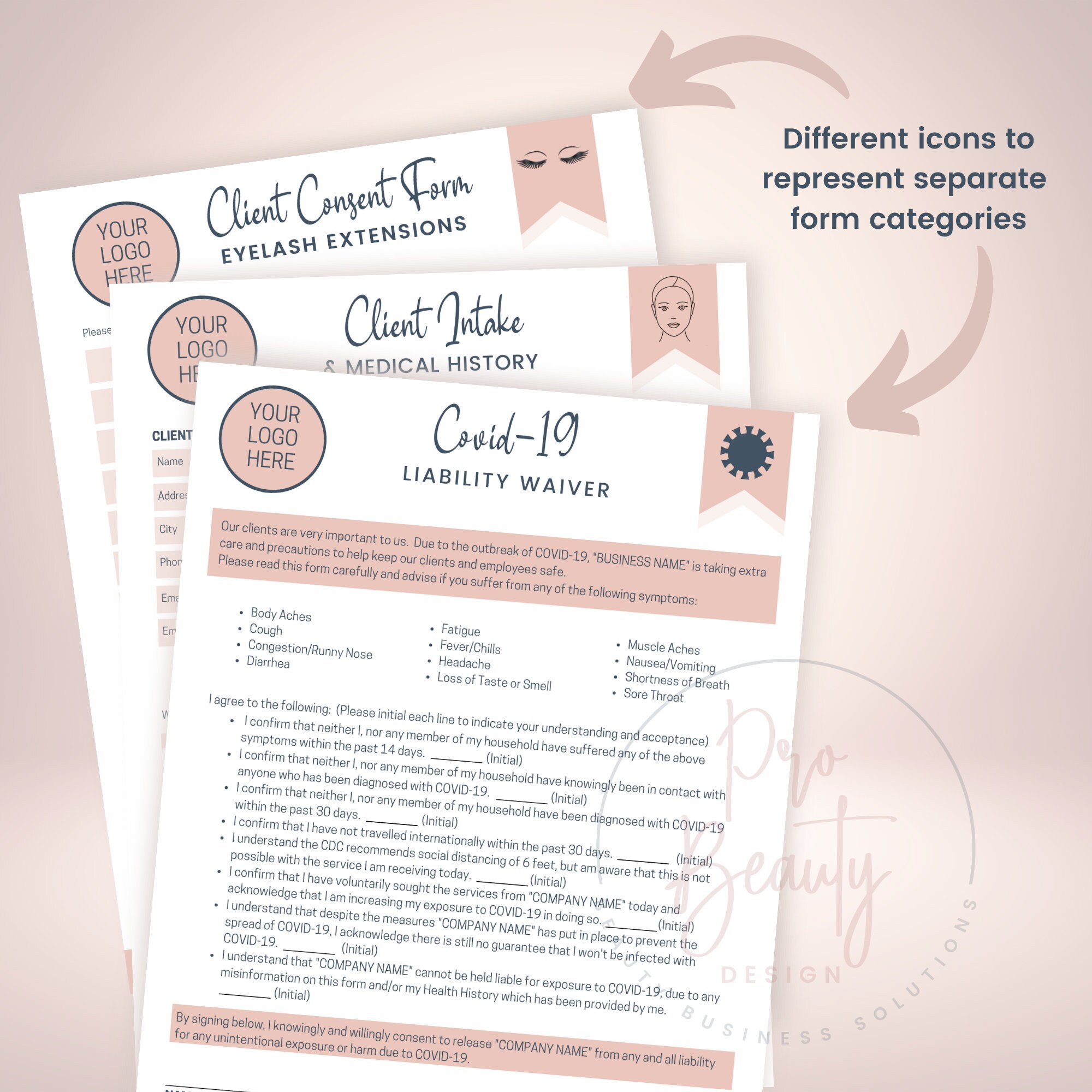 Editable Permanent Makeup Client Consent Form, Micropigmentation ...