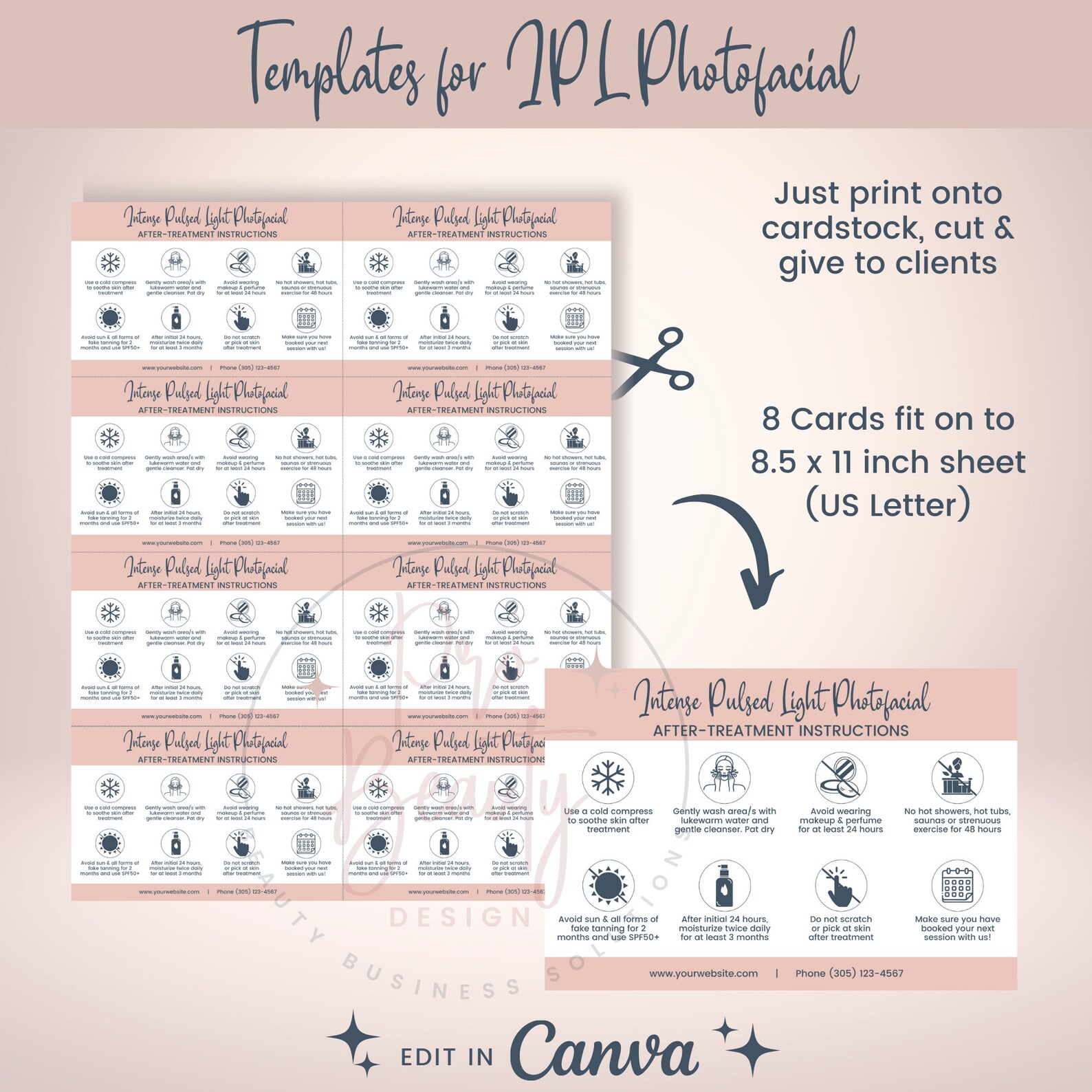 IPL Photofacial Business Forms, Editable Consent Form With Fitzpatrick ...