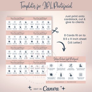 IPL Photofacial Business Forms, Editable Consent Form With Fitzpatrick ...