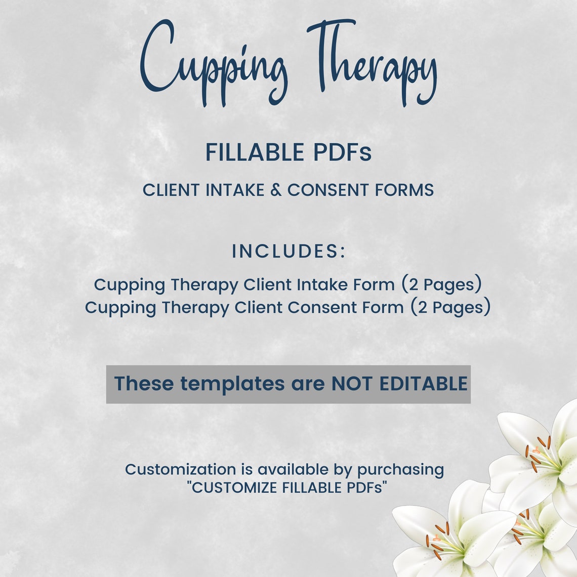 Cupping Therapy Fillable Business Forms, Clickable Pdfs, Vacuum Therapy ...