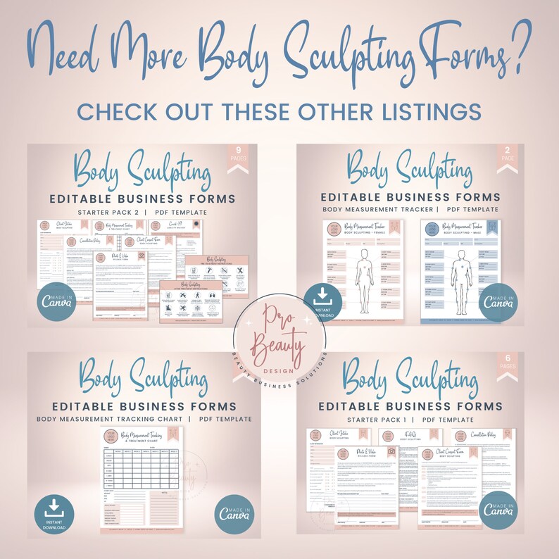 Editable Laser Lipo Client Consent Forms Body Sculpting | Etsy