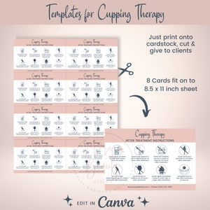 Cupping Therapy Business Form Templates, Editable Massage Therapy ...