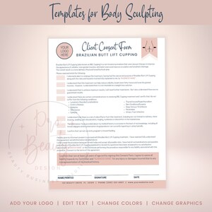 Vacuum Breast and Butt Lift Consent Form & Liability Waiver, Editable ...