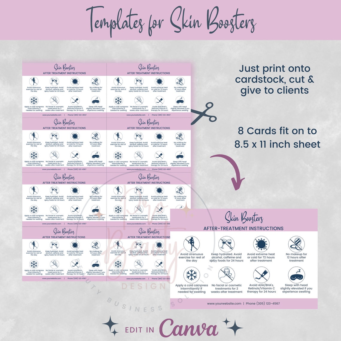 Skin Boosters Business Forms, Injectables Consent Form, Skin Booster ...