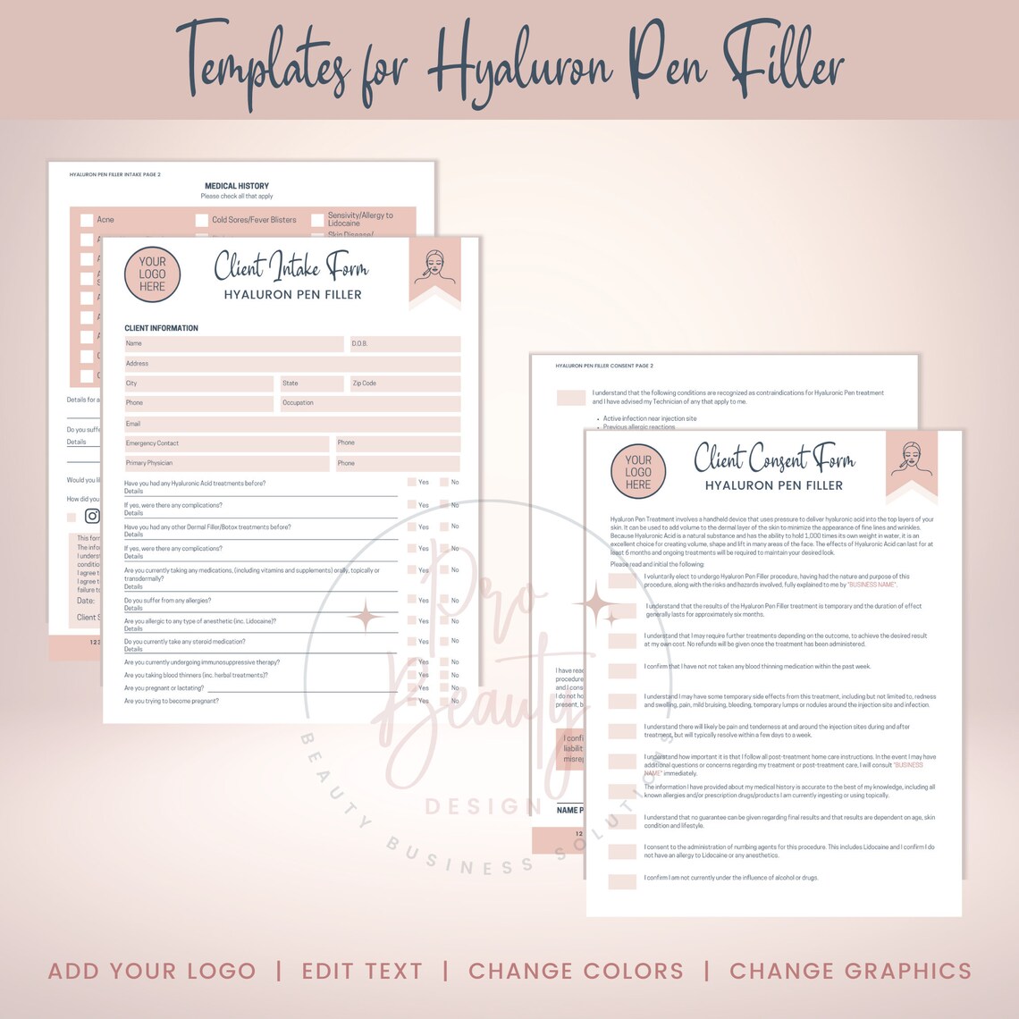 Hyaluron Pen Filler Business Forms HA Filler Injection - Etsy