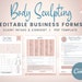 Editable Body Sculpting Client Intake Forms Body Sculpting | Etsy