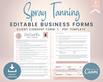Tanning Client Forms - Etsy