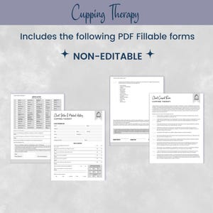 Cupping Therapy Fillable Business Forms, Clickable Pdfs, Vacuum Therapy ...