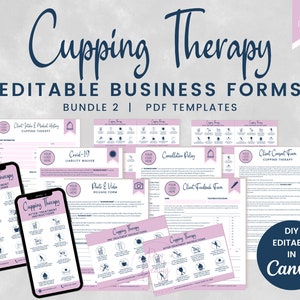 Cupping Therapy Business Form Templates Editable Massage - Etsy Australia