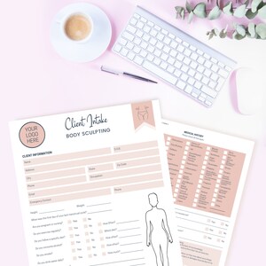 Editable Body Sculpting Client Intake Forms, Wood Therapy Client ...