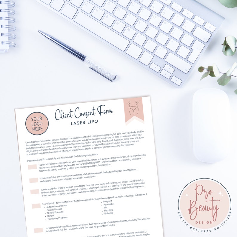 Editable Laser Lipo Client Consent Forms Body Sculpting - Etsy