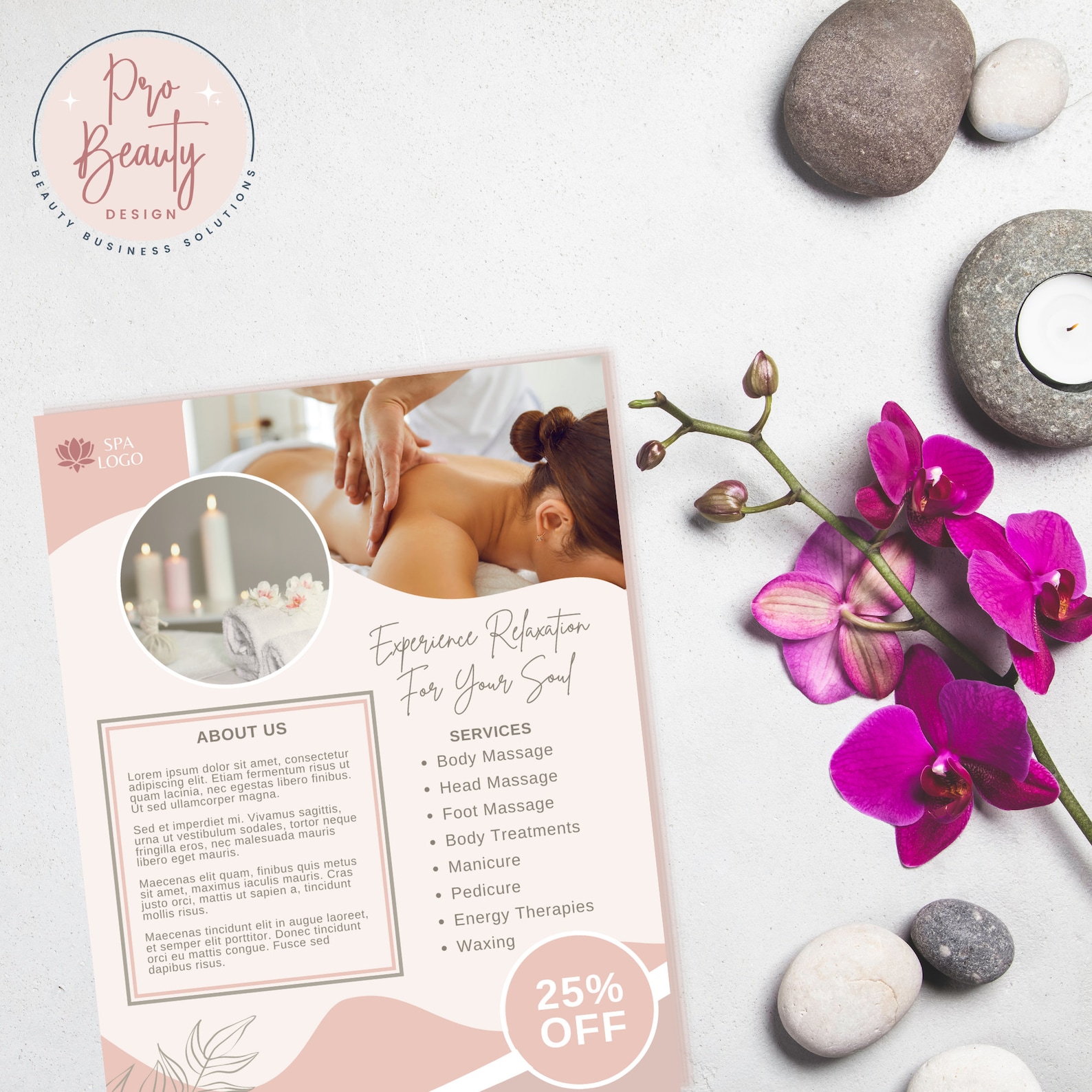 Editable Massage Therapy Flyer Pack Printable Massage Flyers - Etsy