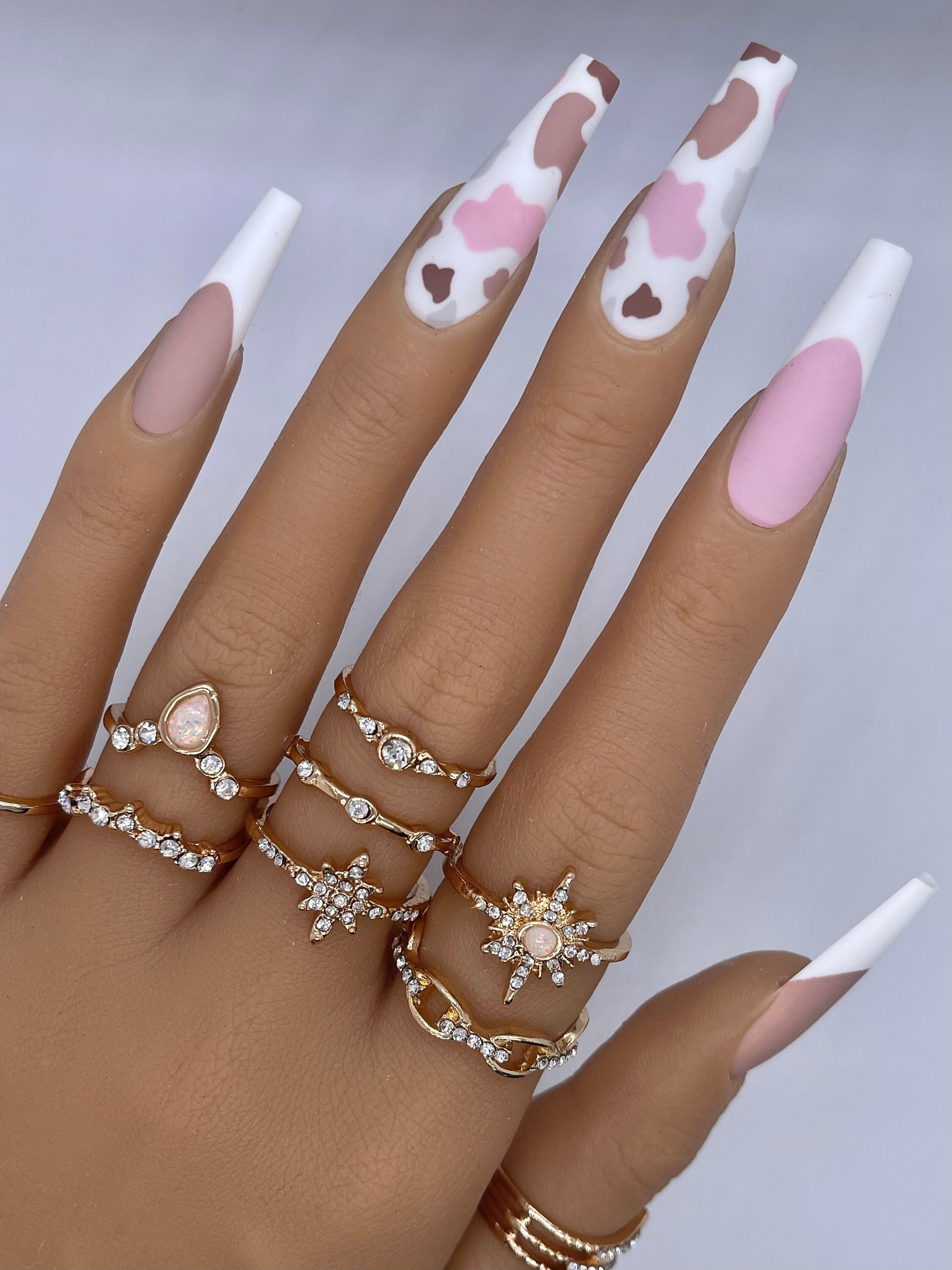 NEAPOLITAN 24 PCS Press on Nails - Etsy