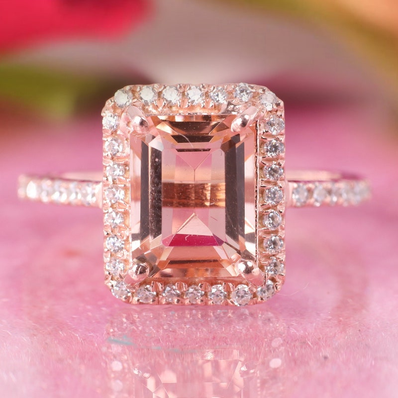 Pink Morganite Ring - Etsy