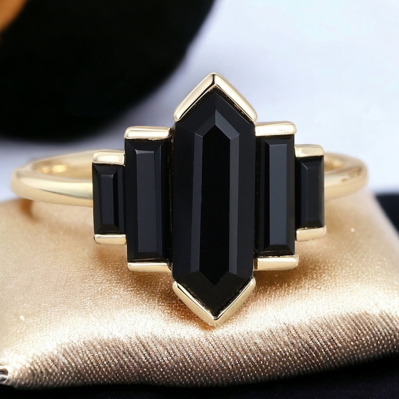 Black Onyx Ring - Etsy