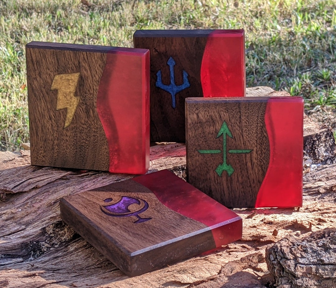 Hades: River Styx | Engraved Resin Coaster Set - Etsy