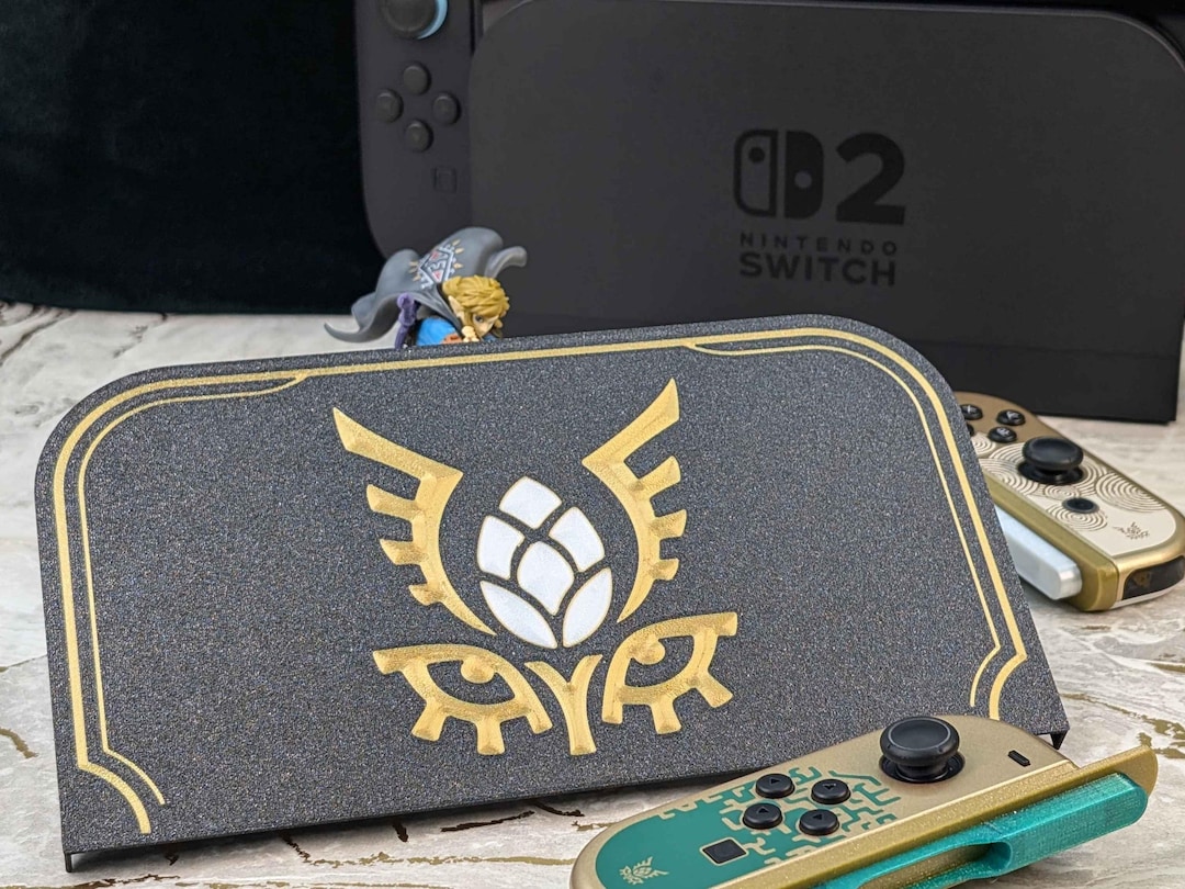 Nintendo Switch 2 Zelda Dock Cover | Dark Brightbloom Zonai Dock Cover ...