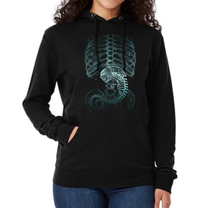 Alien Xenomorph X-ray Hoodie and Sweatshirt / Unisex Sizes (wr-207) - Etsy