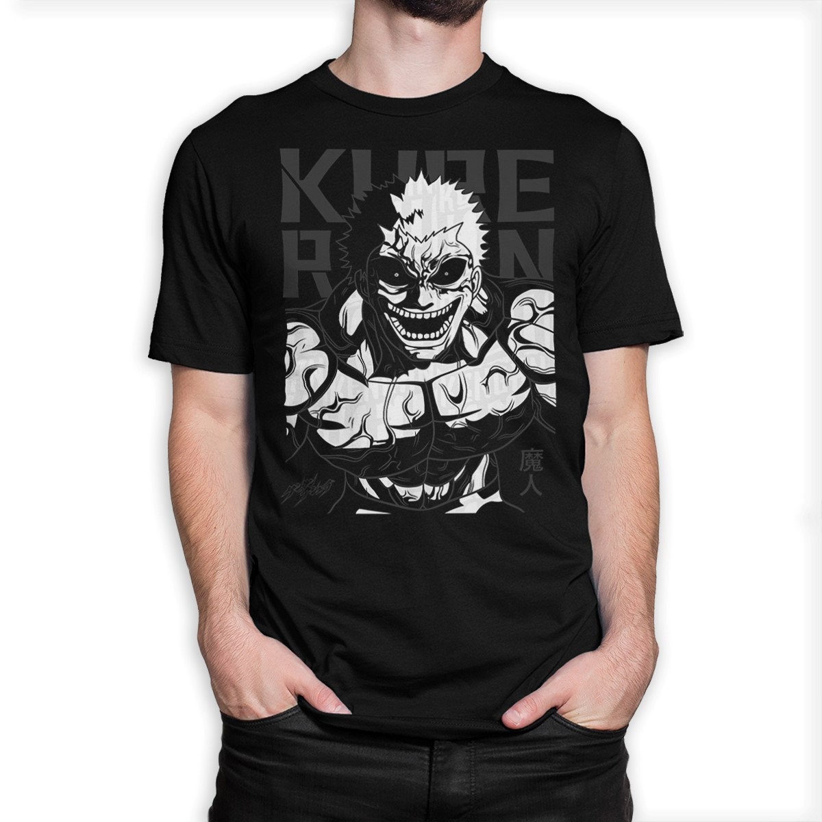 Kengan Ashura Kure Raian T-shirt / 100% Cotton Tee / Men's - Etsy