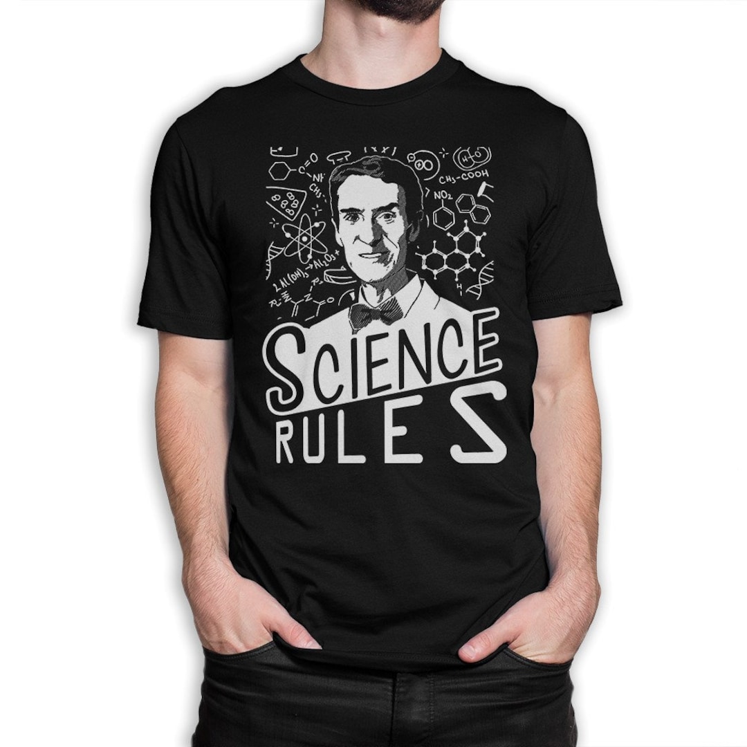 Bill Nye Science Rules T-shirt / 100% Cotton Tee / Men's Women's All ...