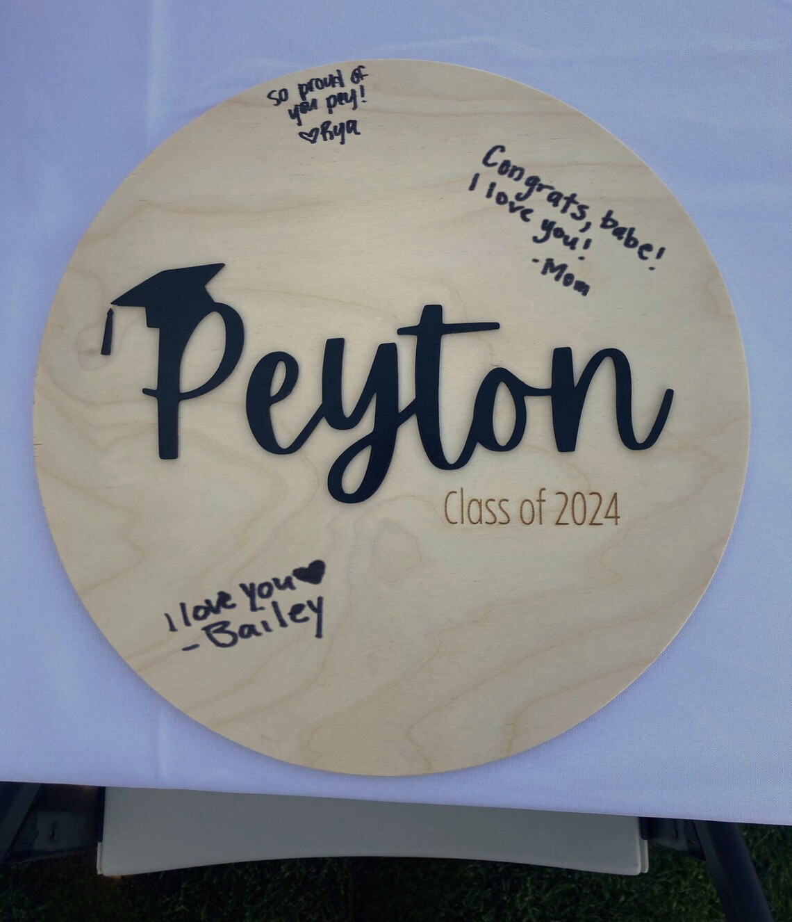 Graduation Party Guestbook, Handmade Wood Graduation Sign, Graduation ...