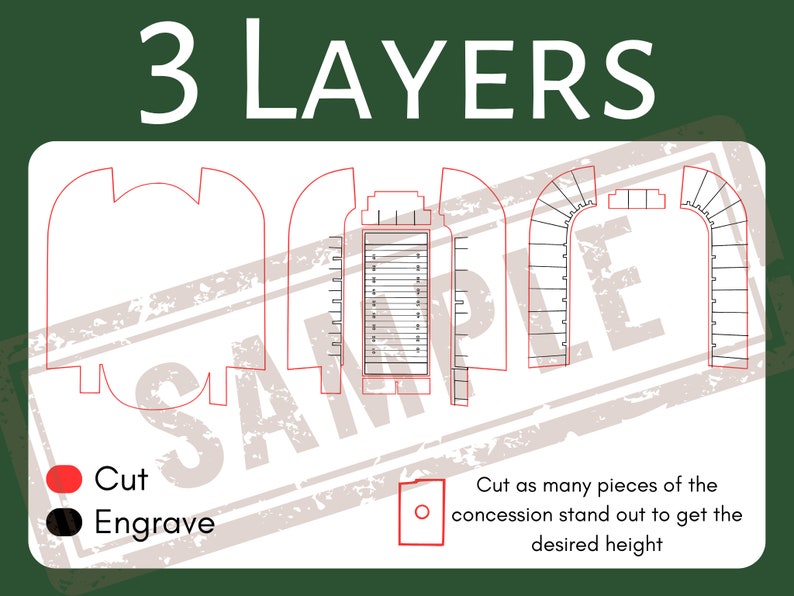 Football Stadium SVG, Sports Game Design, Digital Cut File, DIY Fan ...