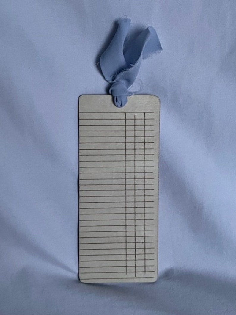 Library Card Reading Log Bookmark SVG | PNG | PDF Print | 2024 2025 ...