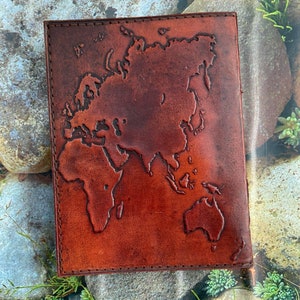 World Map Leather Travel Journal: Personalized Adventure Sketchbook - Etsy