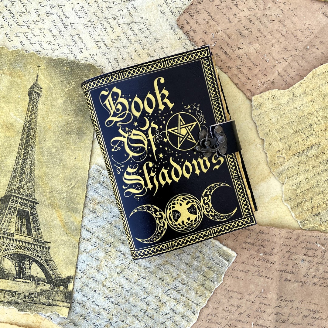 Large Leather Book of Shadows: Antique Deckle Edge Paper Journal - Etsy