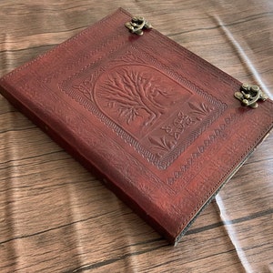 Leather 2 Ring Binder Leather Grimore Binder Leather Binder - Etsy