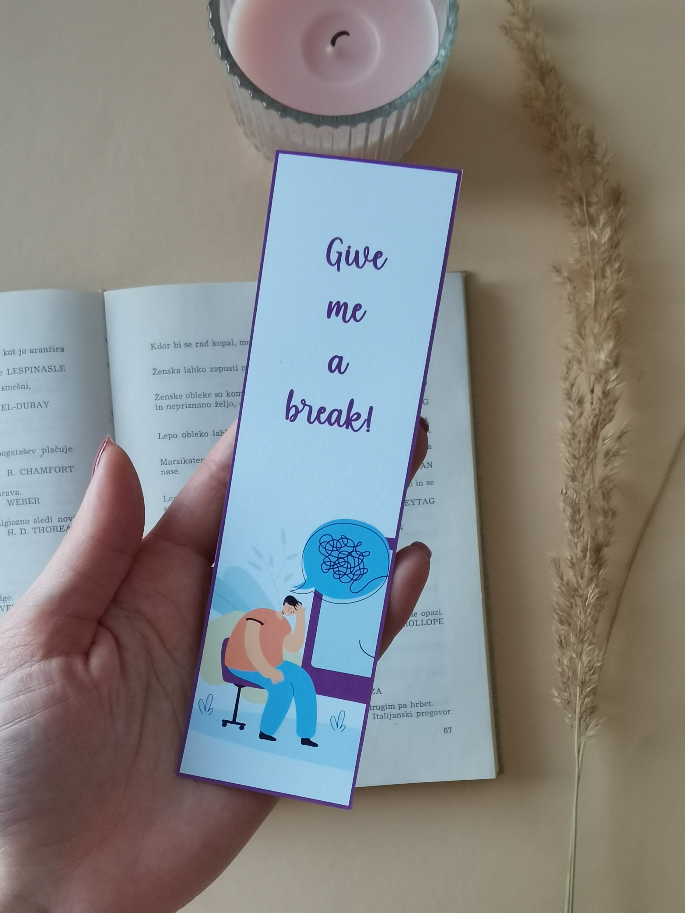 Printable Bookmarks, Funny Bookmarks, Quote, Download, Digital Product ...