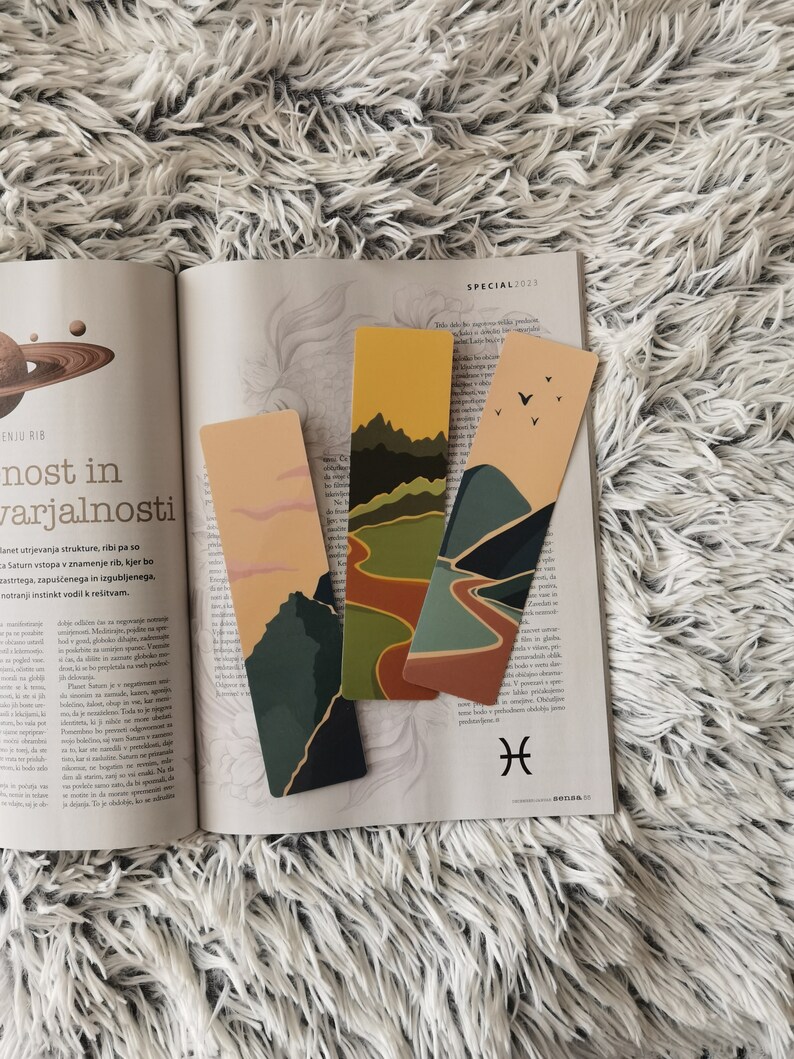 Printable Bookmarks Nature Art Download Digital Product - Etsy