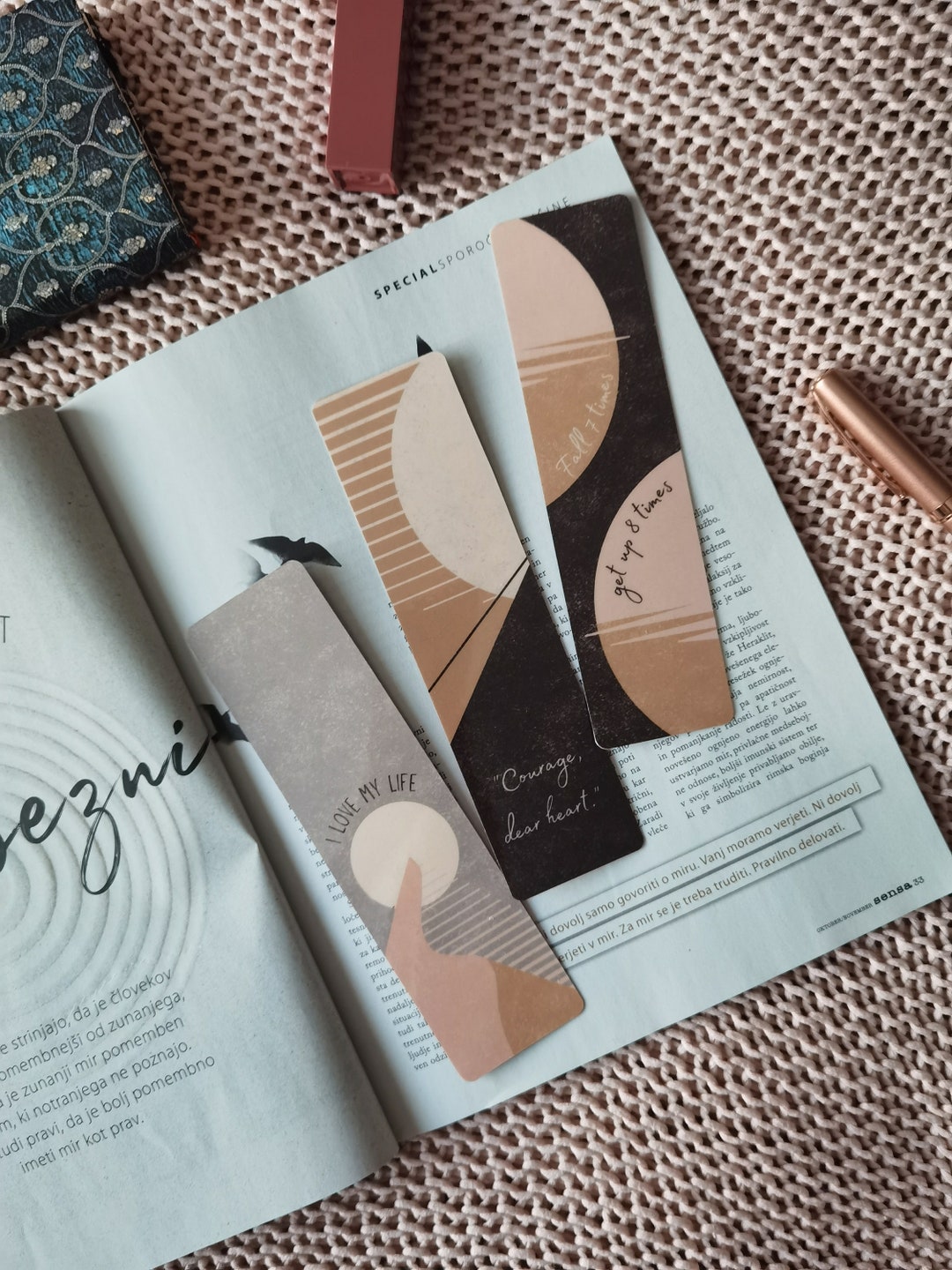 Printable Bookmarks, Nature Bookmarks, Quotes, Download, Digital, PDF ...