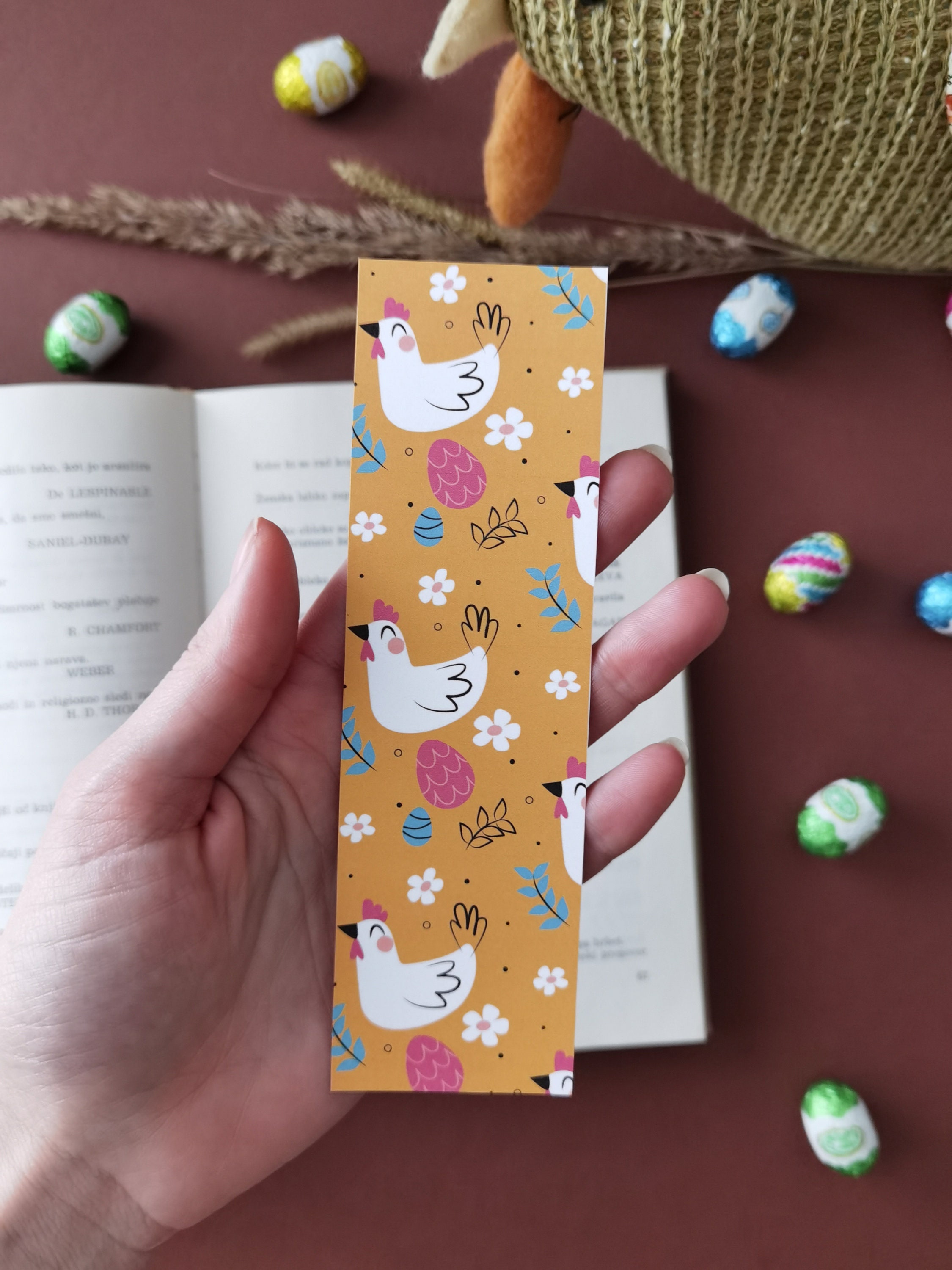Printable Bookmarks, Easter Bookmarks, Bunny, Eggs, Digital, Printable ...