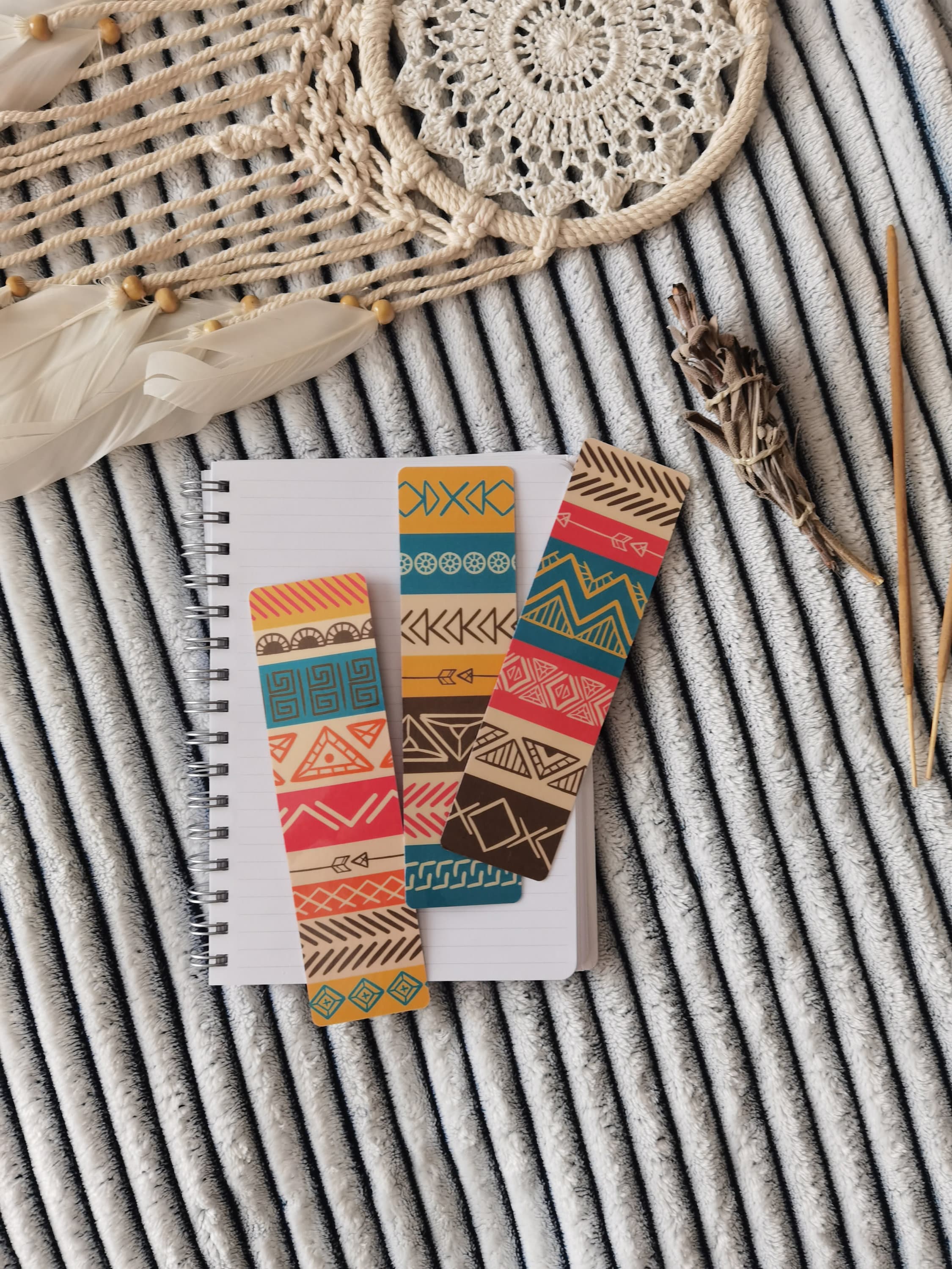 Printable Bookmarks, Ethnic Pattern Art, Download, Digital Product, PDF ...